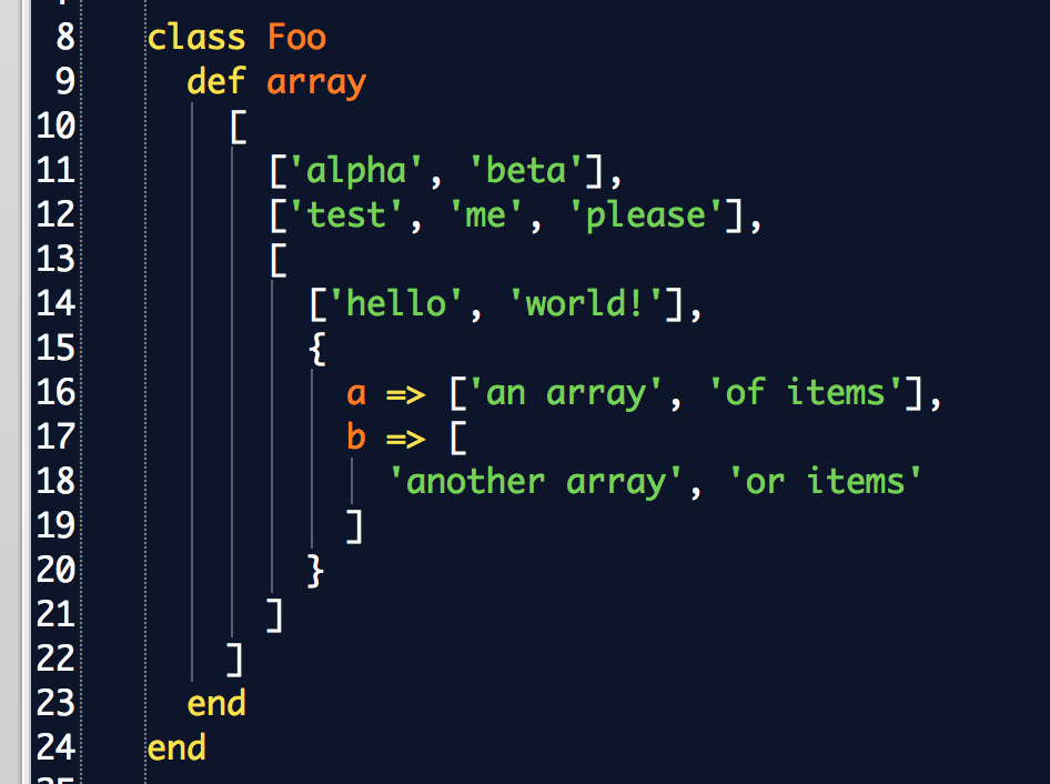Paired Brackets